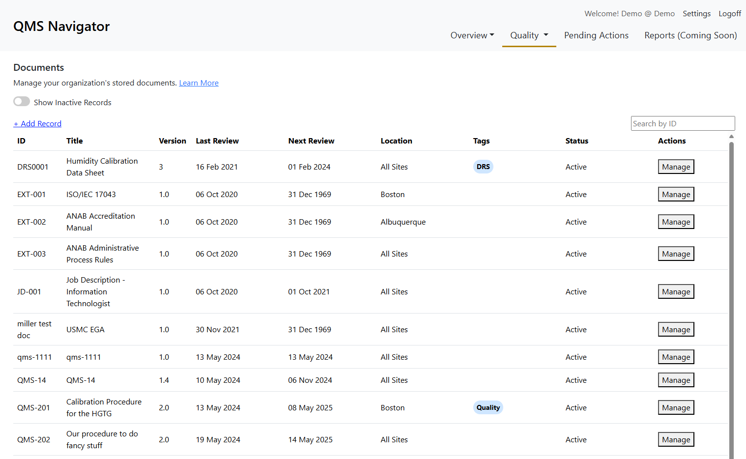 QMS Documents - National Association for Proficiency Testing (NAPT)