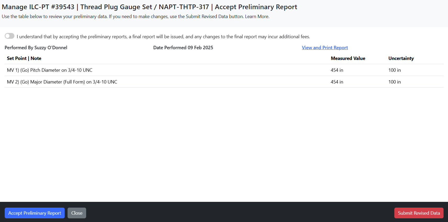 Reports - ILC/PT - National Association for Proficiency Testing (NAPT)